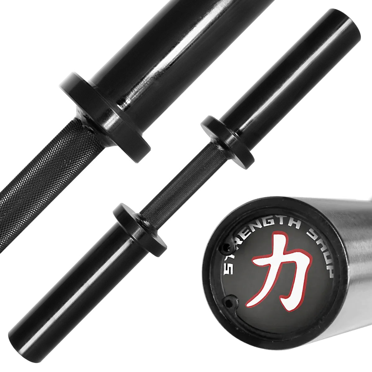 Olympic Dumbbell Handle with Fixed Sleeves – Strength Shop
