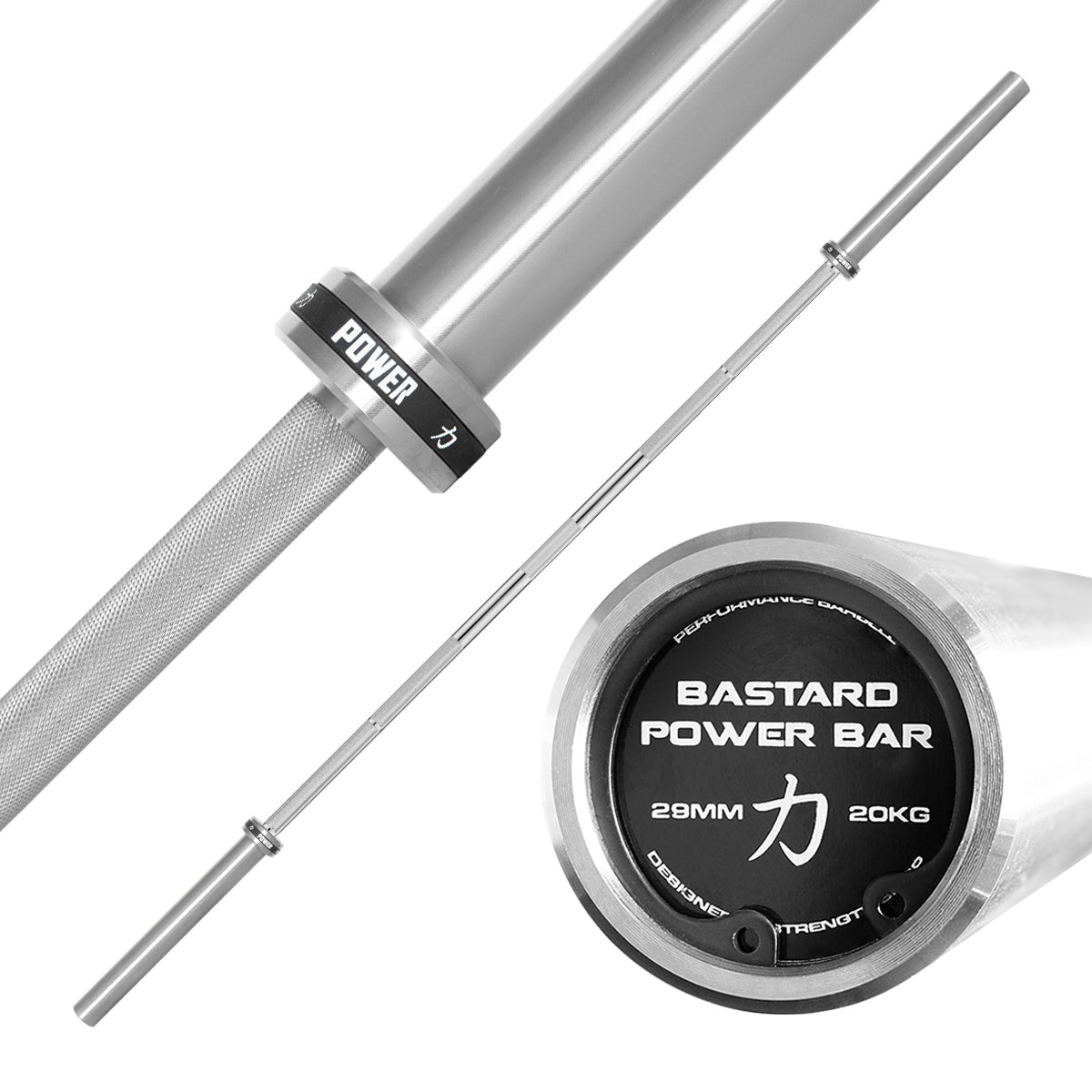 Bastard Power Bar, Nickel Plated Shaft – Strength Shop